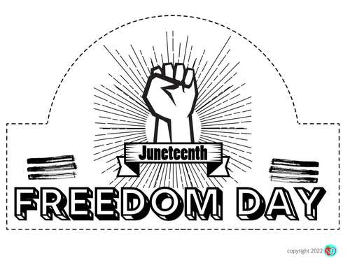 Juneteenth Hats | Freedom Day | COLOR CUT AND PASTE HAT ACTIVITY | MAKE ...