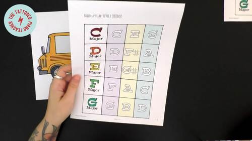 MUSIC THEORY PUZZLES | Back to School Matching Game | CHORDS: Major Triads