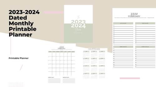 Printable 2023-2024 Monthly Planner Pages for TpT sellers, Teachers ...