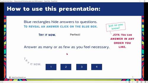 Measuring and Estimating Angles Review with worksheet | TPT