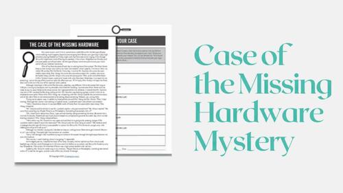 Missing Tools Case | Claim, Reason, & Evidence Writing | Argumentative ...