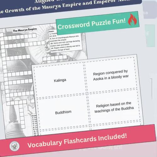 HSS 6.5.6 Puzzle Pack: The Maurya Empire & Achievements of Emperor Asoka