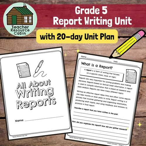 Grade 5 Report Writing Unit (Printable + Google Slides™) | TPT