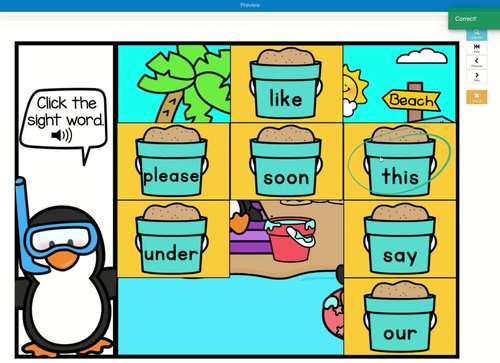 Sight Words Mystery Pictures | Boom Cards™ by Clearly Primary | TPT