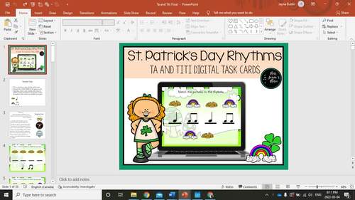 St. Patrick's Day Drag and Drop Activity for Tika-Ti by Miss Jayna's Music