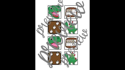 Dinosaurs Number Sense Sort and Match 1-6 Math Center Activity | TPT