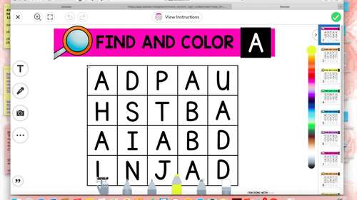 Digital Letter Identification Activities for SeeSaw | Distance Learning