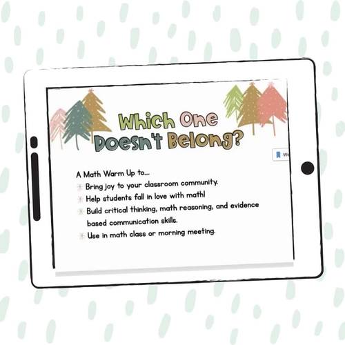 Math Warm Up Which One Doesn't Belong Decimals by Mona Math | TPT