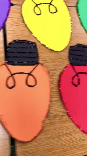 Jumbo Christmas Lights Craft and Vintage Christmas Tree Stand Craft