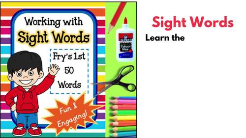 Sight Words | Learn the 1st 50 Words by My Teaching Library | TPT
