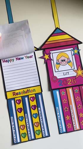 New Year 2026 Firework Rocket Craft & Goal-Setting Writing Activities ...