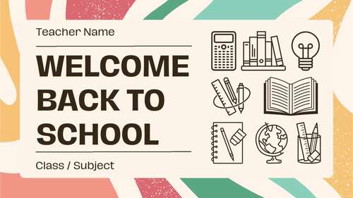 First Day of School Teacher Slides | Editable Canva Presentation Template