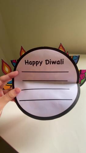 Diwali Diya Rangoli Card Craft Activities Coloring Bulletin Board India