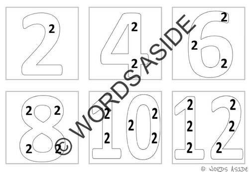 Multiplication Repeated Addition Pictorial Visual Facts Cards by Words ...