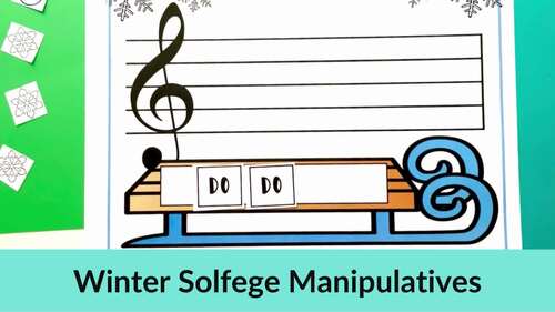 Winter Solfege Composition Activity for Elementary Music Centers