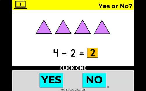 Kindergarten Subtraction within 10 Digital Math Games | Distance Learning