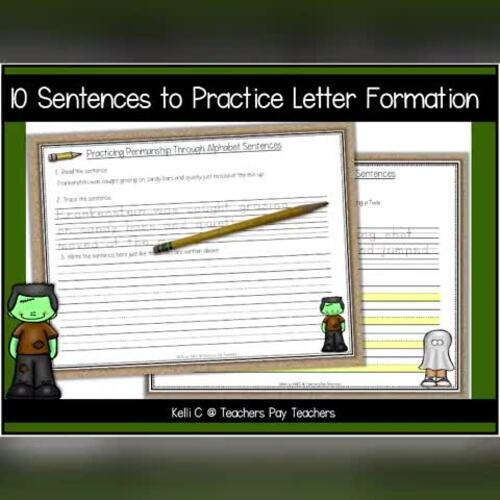 Handwriting Practice and Intervention Pages BUNDLE Halloween Edition
