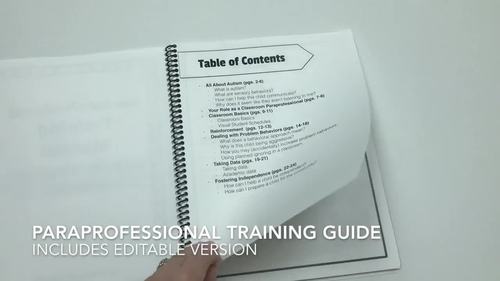 Paraprofessional Training Manual by The Autism Helper | TPT