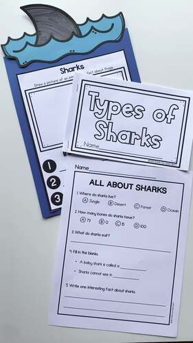 Shark Week | 5 Day Unit | All About Sharks | Comprehension | Ocean Animals