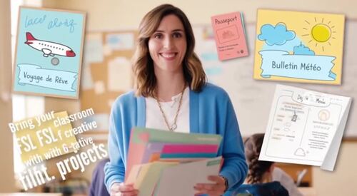 ALL FRENCH PROJECTS- Grade 7 FSL French Project Bundle | Alberta Curriculum