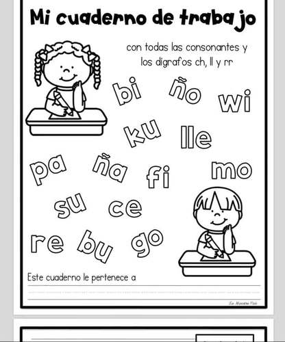 Lee y escribe la silaba inicial de A-Z + Google Slides and Seesaw Bonus ...