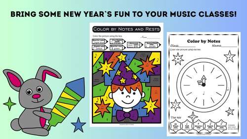 Music Worksheets Saving Bundle for 2025 New Years | Music Sub Plans