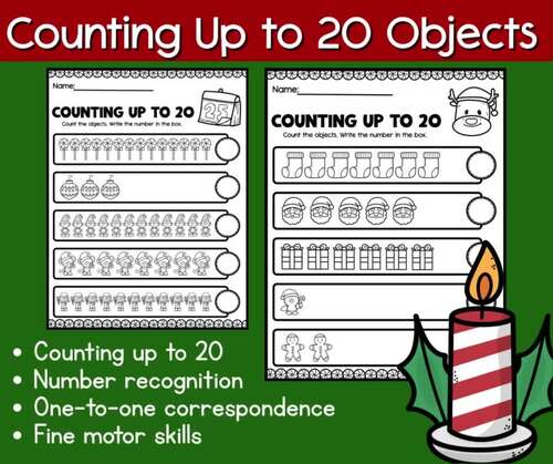 Christmas Counting Up to 20 Objects | | Christmas Counting to 20