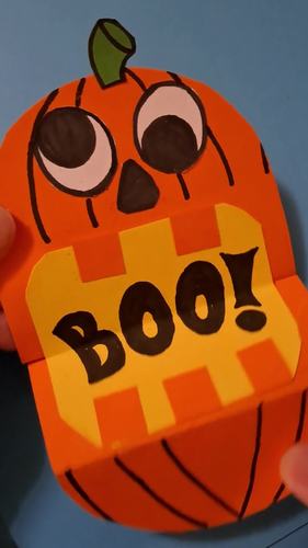 MAKE A PUMPKIN. STEP-BY-STEP template. Halloween Arts and Crafts. PDF.