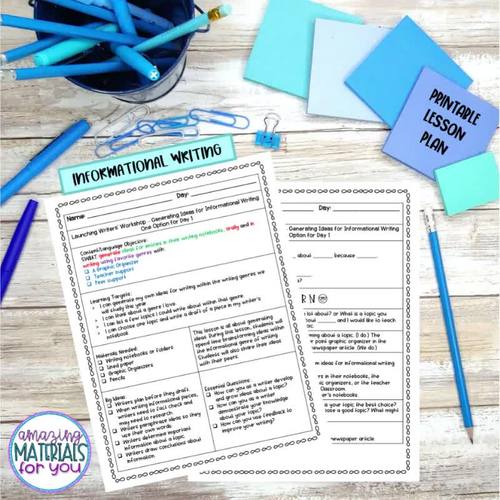 Writing Workshop | Informational IDEAS | TPT