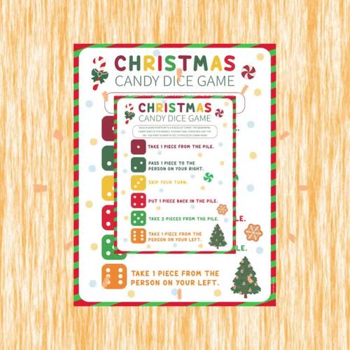 Christmas Candy Dice Game - Holiday Party Activity for Families & Kids