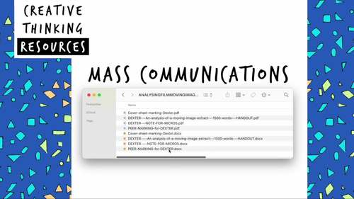 ANALYZING Film, TV & Advertising | Mass Media Communication | Dexter TV ...