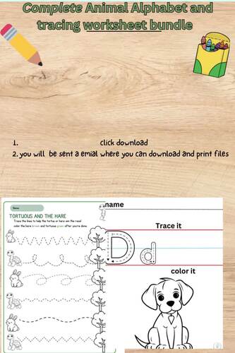 Animal Alphabet handwriting and tracing practice | TPT