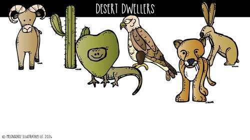 Desert Dweller Animals clip art, camel, scorpion COMBO PACK | TPT