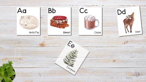 Winter-Themed Alphabet Flashcards | Phonics & Letter Recognition for ...