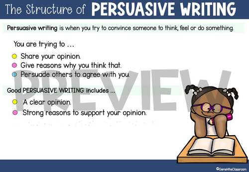 Persuasive / Opinion Writing:Grades 2 - 5:Activities, Graphic ...