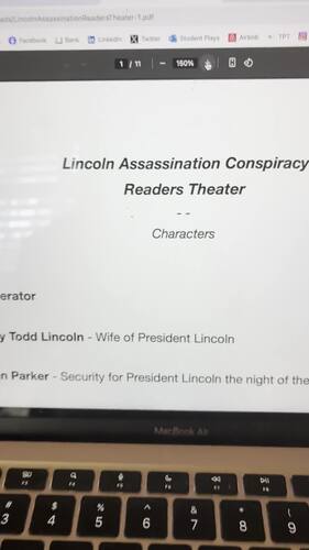 War of 1812, Louisiana Purchase, Lincoln Assassination Readers Theater ...