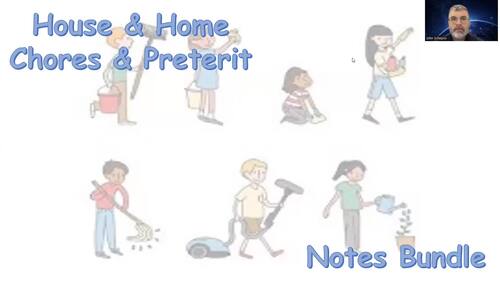 Spanish Household Chores Video Note Bundle by Sr and Monsieur Schepeez