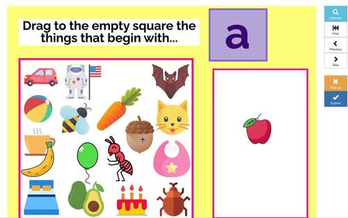 I spy... (a,b,c,d,e,f) - BOOM CARDS for distance learning by The kinder ...