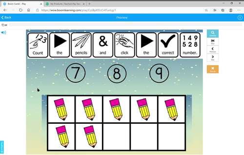 Counting to 10! BOOM Cards! by Visuals for All | TPT