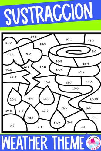 weather coloring pages in spanish