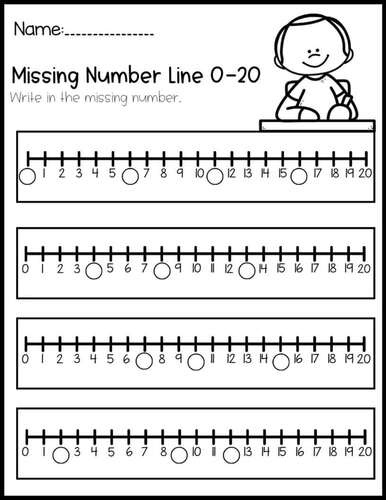 Subtraction Number Line to 20| Number Line Subtraction to 20 | TPT