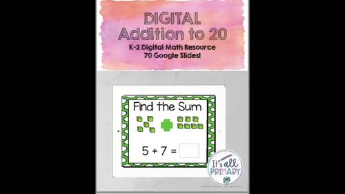 Addition to 20 Google Slides™ DISTANCE LEARNING by It's All Primary