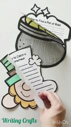 St Patrick's Day Writing Crafts Math Crafts Bundle March Kindergarten ...