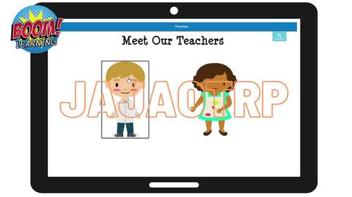 Teacher Appreciation Interactive Story Book - Boom Cards Distance Learning