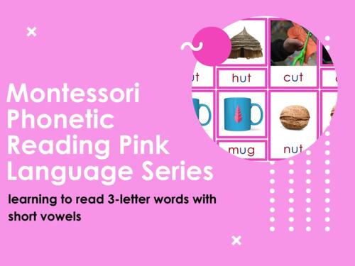 Montessori Phonetic Learning to Read Pink Language Series by Montessori ...