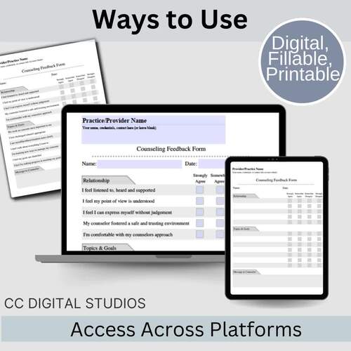 Counseling Feedback Form, Session Feedback, Email Feedback Template