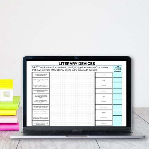 No Prep Review Story Elements and Literary Devices with Examples