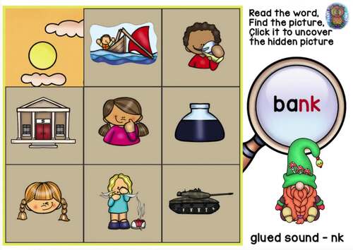 FINAL NG & NK GLUED SOUNDS GAME PHONICS BOOM CARDS ACTIVITIES WELDED SOUNDS