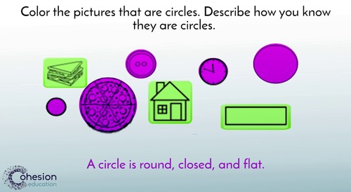 Name, Identify and Describe Circles by Cohesion Education | TpT