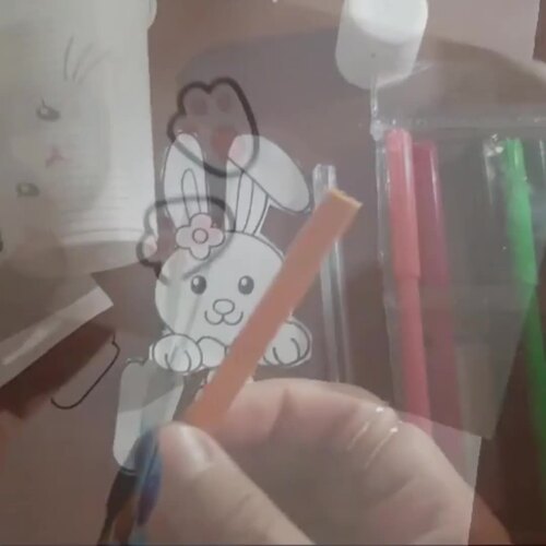 Easter Coloring Rabbit Cup Craft Spring,Custom Name of Student,April ...